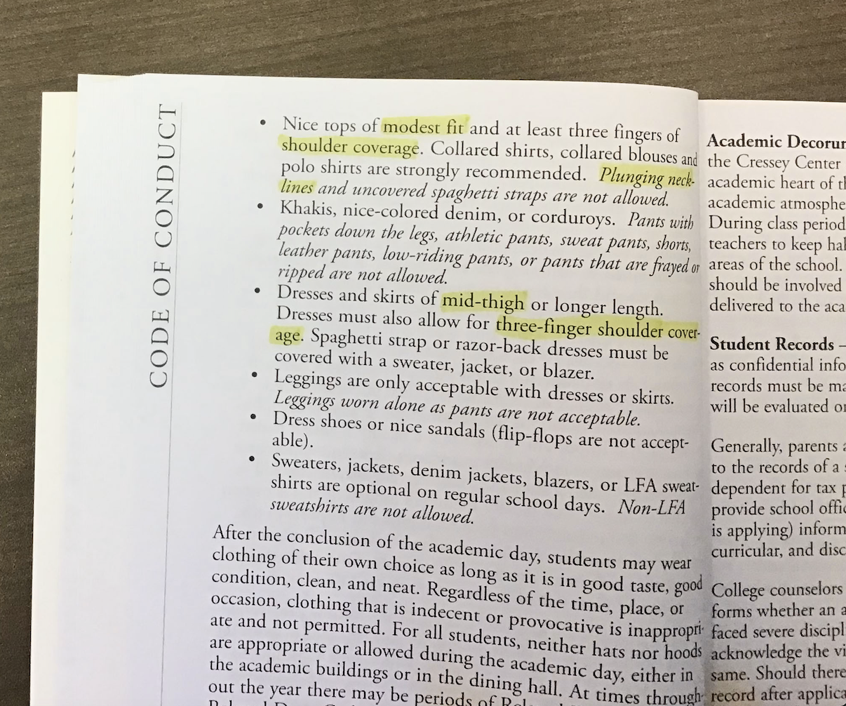 Underlying Connotations of the LFA Dress Code – The Spectator